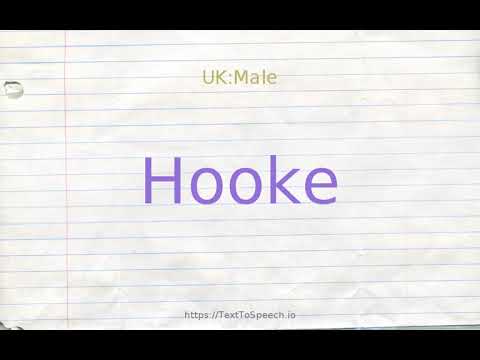 How to pronounce hooke