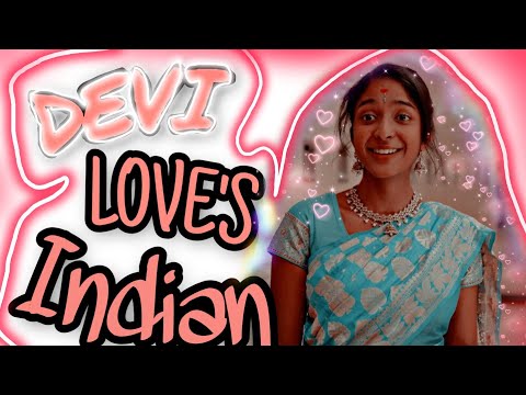 DEVI WEARING SAREE | devi in india dress | never have i ever |