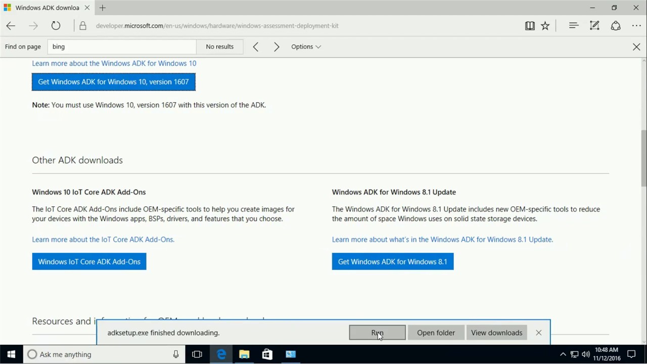 Windows Performance ToolKit Setup