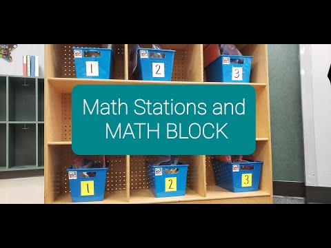 Math Stations and Math Block| Special Education