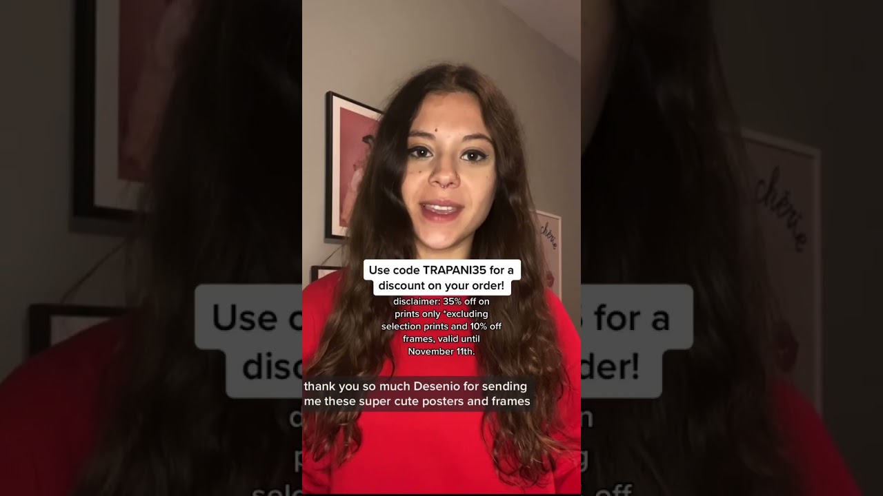 I found the CUTEST posters from Desenio!😍 Use code TRAPANI35 for $ off✨ #shorts #desenio #poster