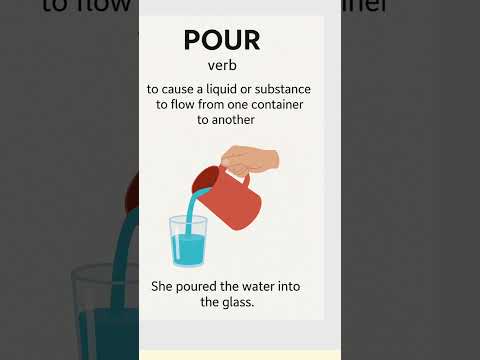 Meaning of POUR | POUR Meaning and Examples #pour