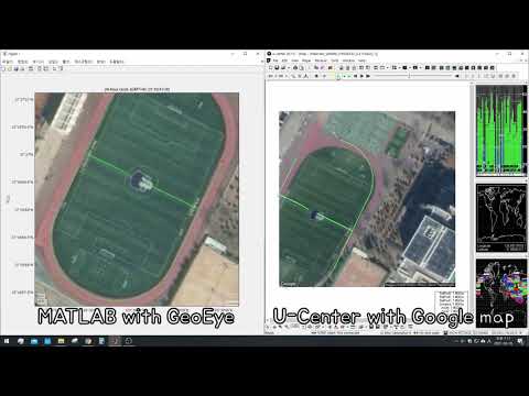 GPS Trajectory tracking with MATLAB and U-Center