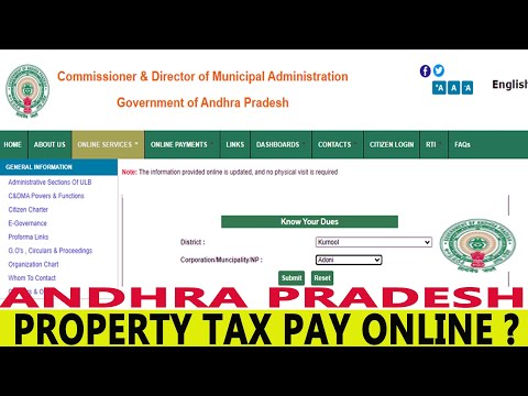 AP PROPERTY TAX PAY | HOW TO PAY PROPERTY TAX IN ONLINE | property tax