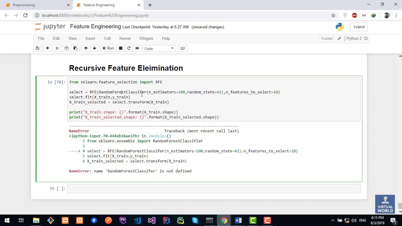 18- Feature Engineering Feature Selection 5 Recursive Feature Elimination