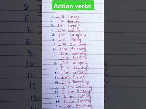 20 Action Verbs| Common Action Verbs in English|#english #englishvocabulary #action#vocabulary #
