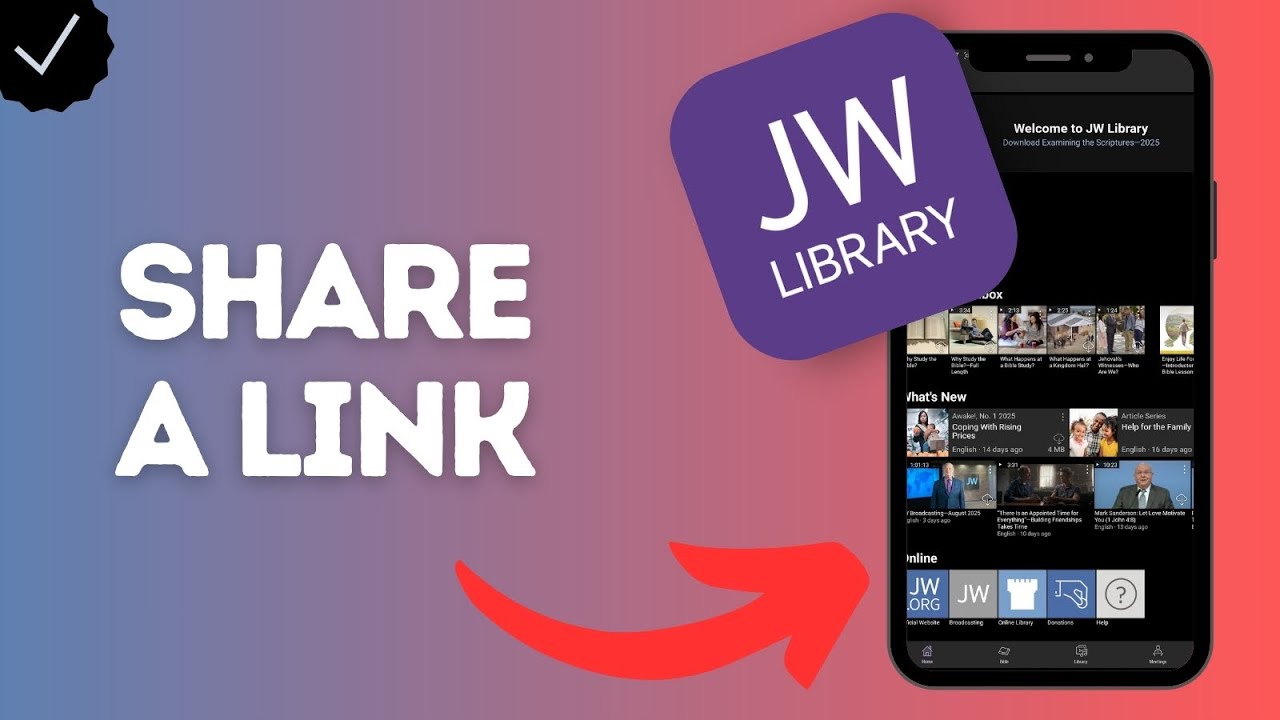 How to Share a Link to JW Library Content You Love