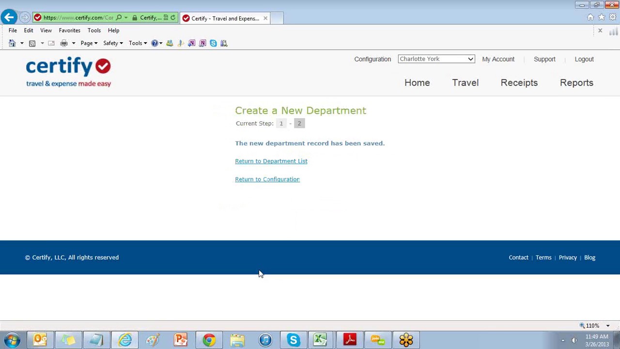Self-Service Implementation: Adding Departments in Certify
