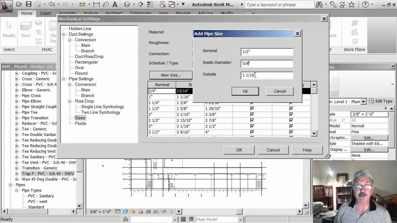 04 Adding a pipe size