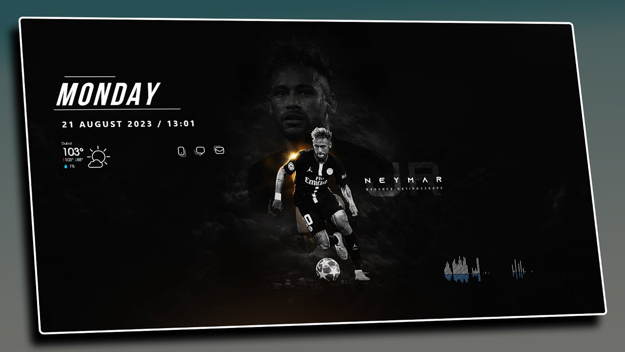 Make Your desktop look amazing With Neymar Windows Theme!