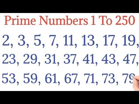 V-01 | List of prime numbers 1 to 250 | prime numbers 1 - 250 | Prime Numbers Between 1 and 250