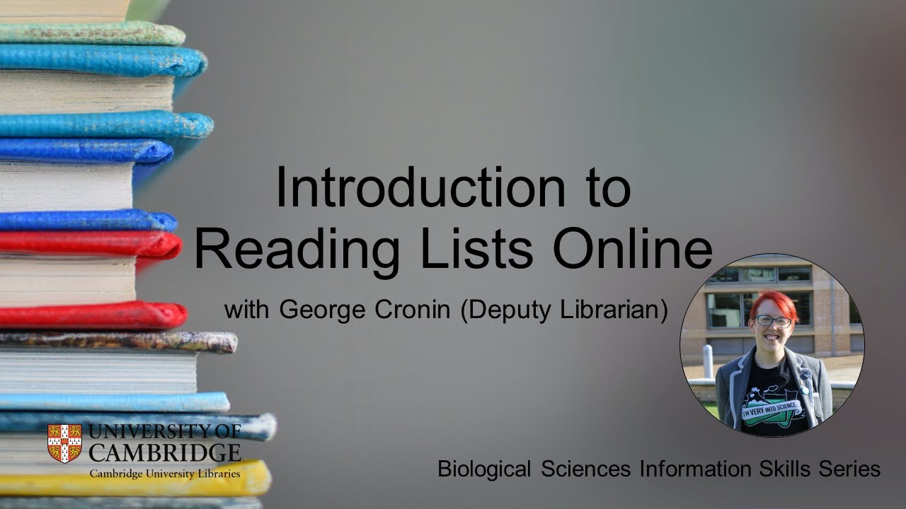 Introduction to Reading Lists Online