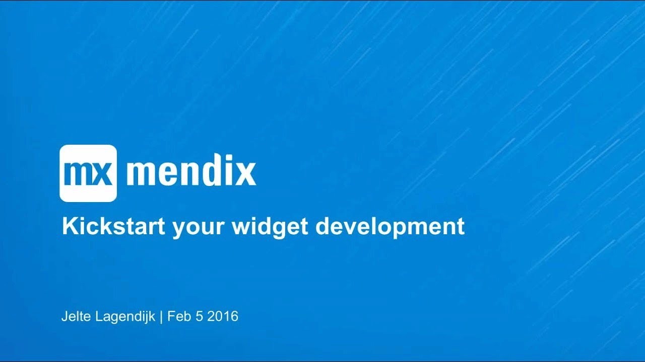 Kickstart Your Widget Application Development | Mendix Expert Webinar Series