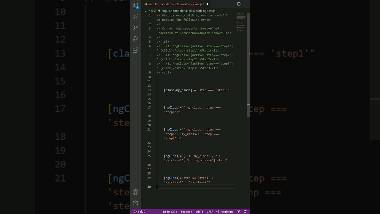 javascript - Angular: conditional class with *ngClass