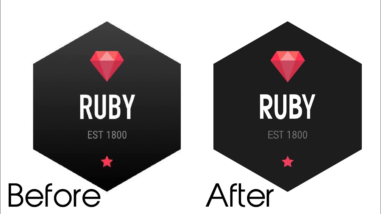 How to Create a Logo of RUBY - Adobe Illustrator - Complete Tutorial - Step By Step