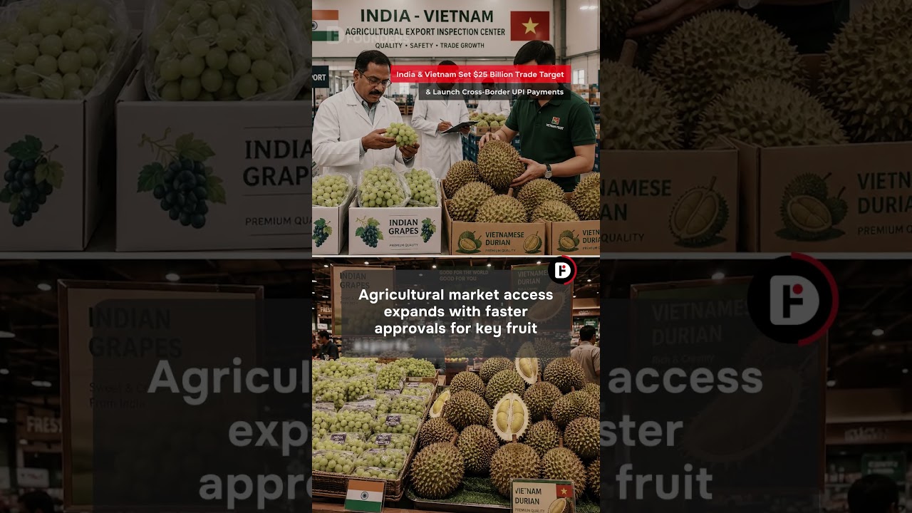 India & Vietnam Set $25 Billion Trade Target #deccanfounders #india #vietnam #trade #deal #shorts