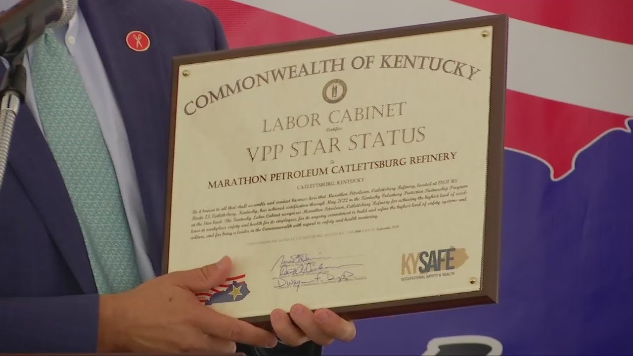 Marathon refinery recognized for safety