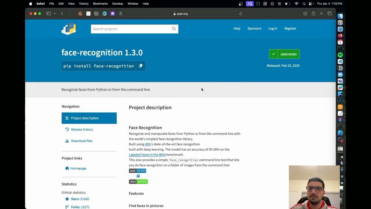 Solved Error CMAKE must be installed to build dlib when installing face_recognition python for macOS