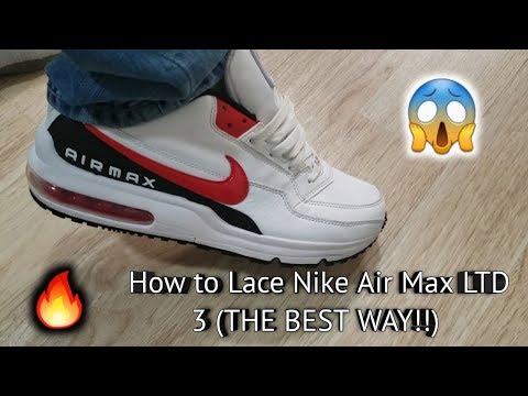 How to Lace Nike Air Max LTD 3 (THE BEST WAY!!)