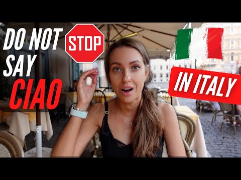 DO NOT SAY CIAO IN ITALY! First time in Rome, Italy - Stop Saying CIAO to EVERYONE.