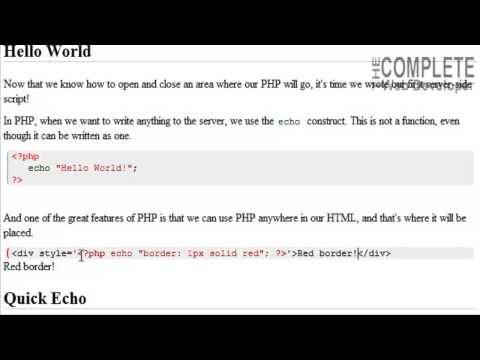 Learn PHP Tutorial | Hello World - Mind Luster