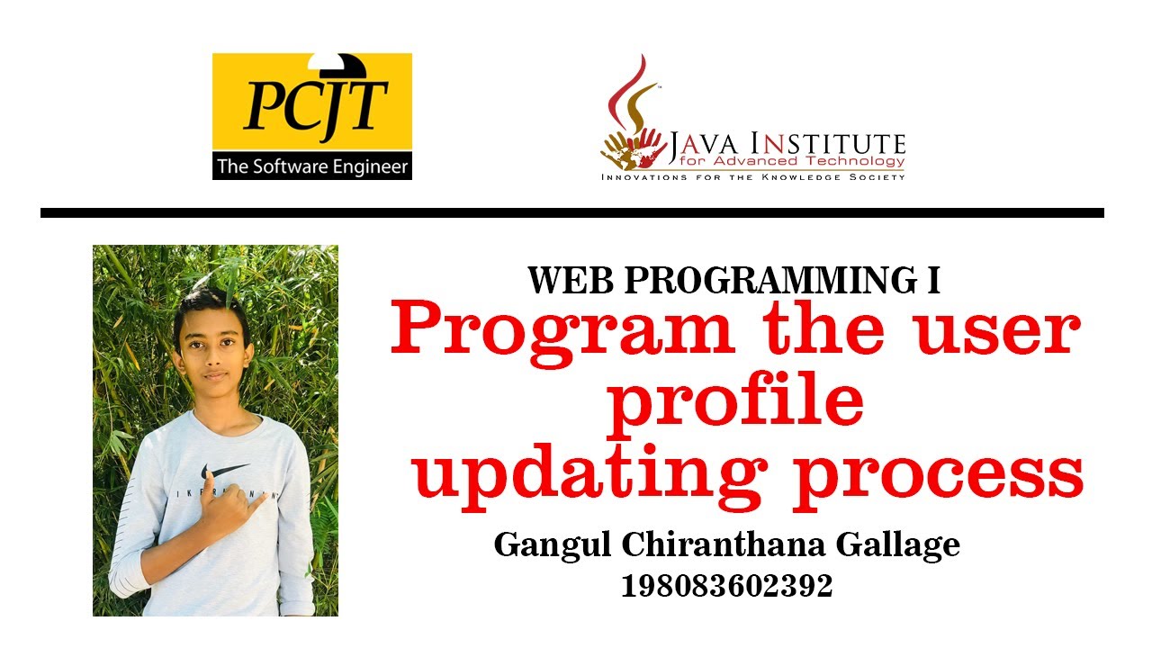 Web Project Task 11 | eshop - web programming 1 | Java Institute | Gangul Gallage