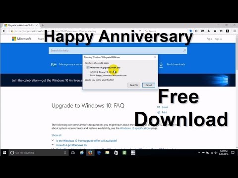 Windows 10 Anniversary Update Download Directly from Microsoft - Free & Easy
