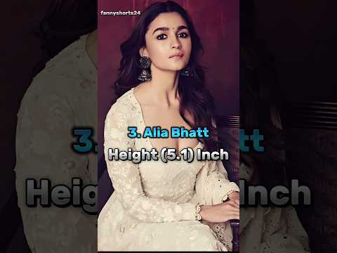 Top 10 Short Heights Bollywood Actress #shorts #actress