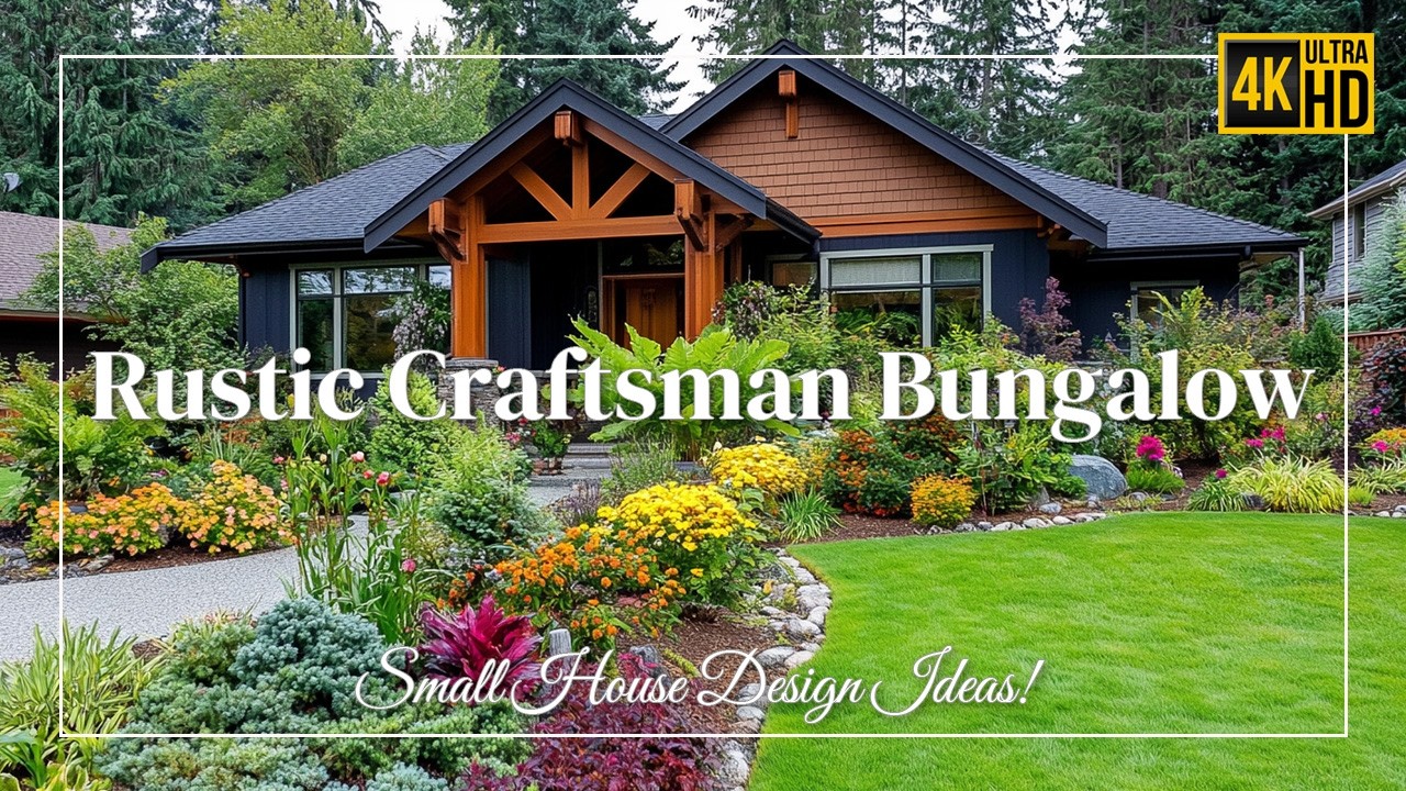 Rustic Craftsman Bungalow: Small House Design Ideas!