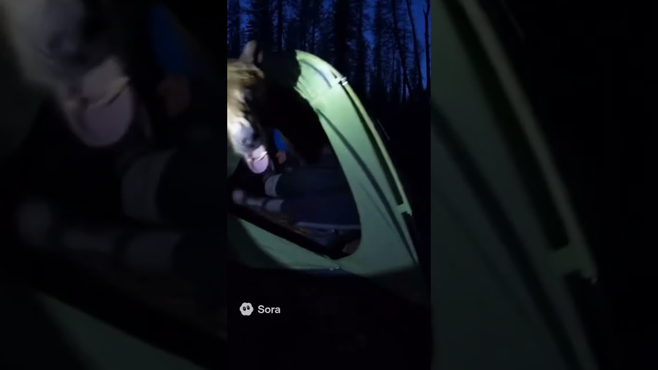 Camping Trip Gone Wrong #bear #camping #survival #ai