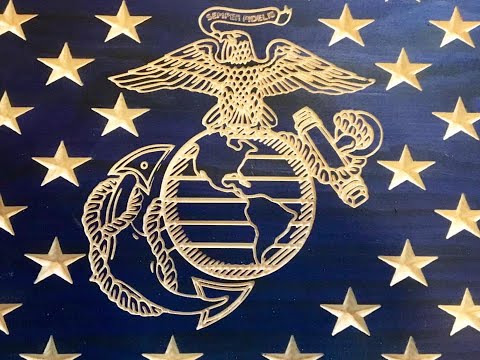 Designing a USMC logo on a union. 3 bit logo! Easel Pro Tutorial!