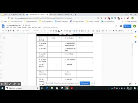 Using wordreference to translate vocab