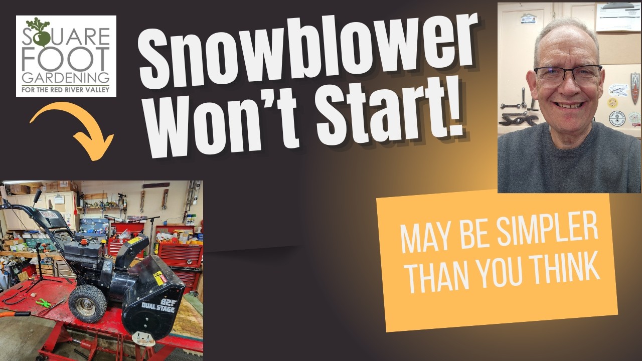 Snowblower won't start? 3 simple checks anyone can do.