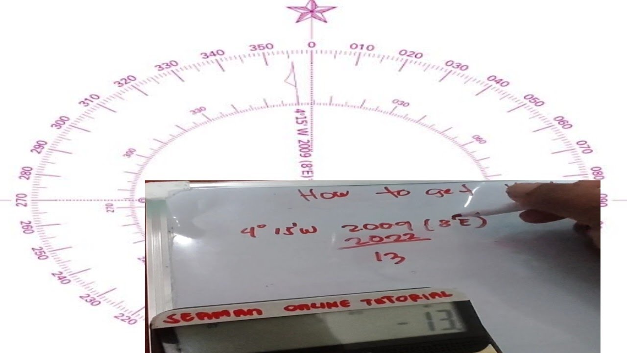 How to get Variation in Compass rose