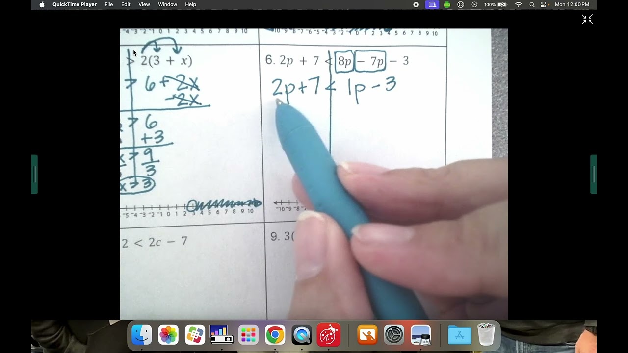 Multi-step Inequalities Practice Worksheet
