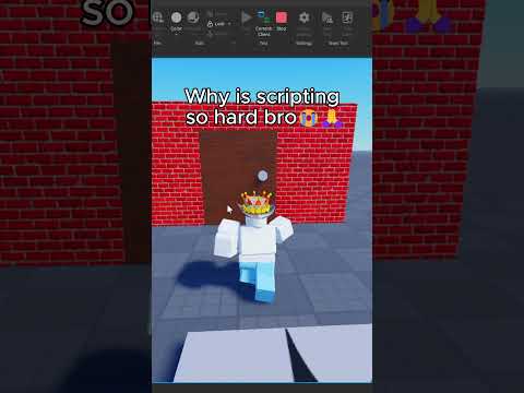 Why is scripting so hard bro????????? #roblox #robloxstudio #robloxmeme