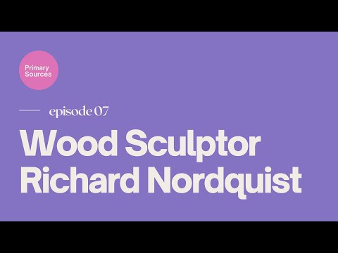 Local wood sculptor Richard Nordquist provides a tour of his workspace ...