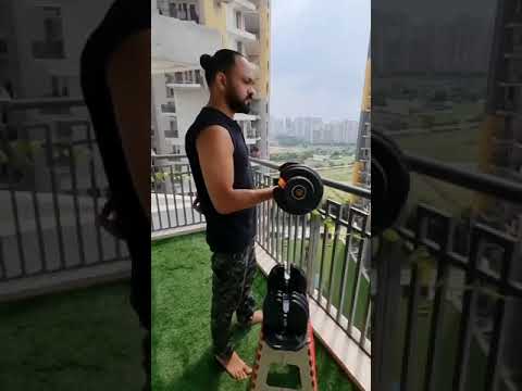 Flexnest Adjustable Dumbbells ( 2.5kg to 24kg ) For Men and Women #shorts
