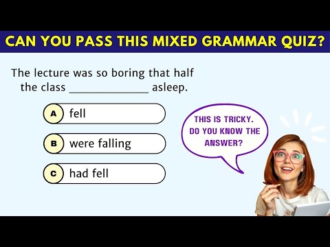 Can You Pass This English Mixed Grammar Quiz ? π Test Your English Skills π Hard level - Part 8