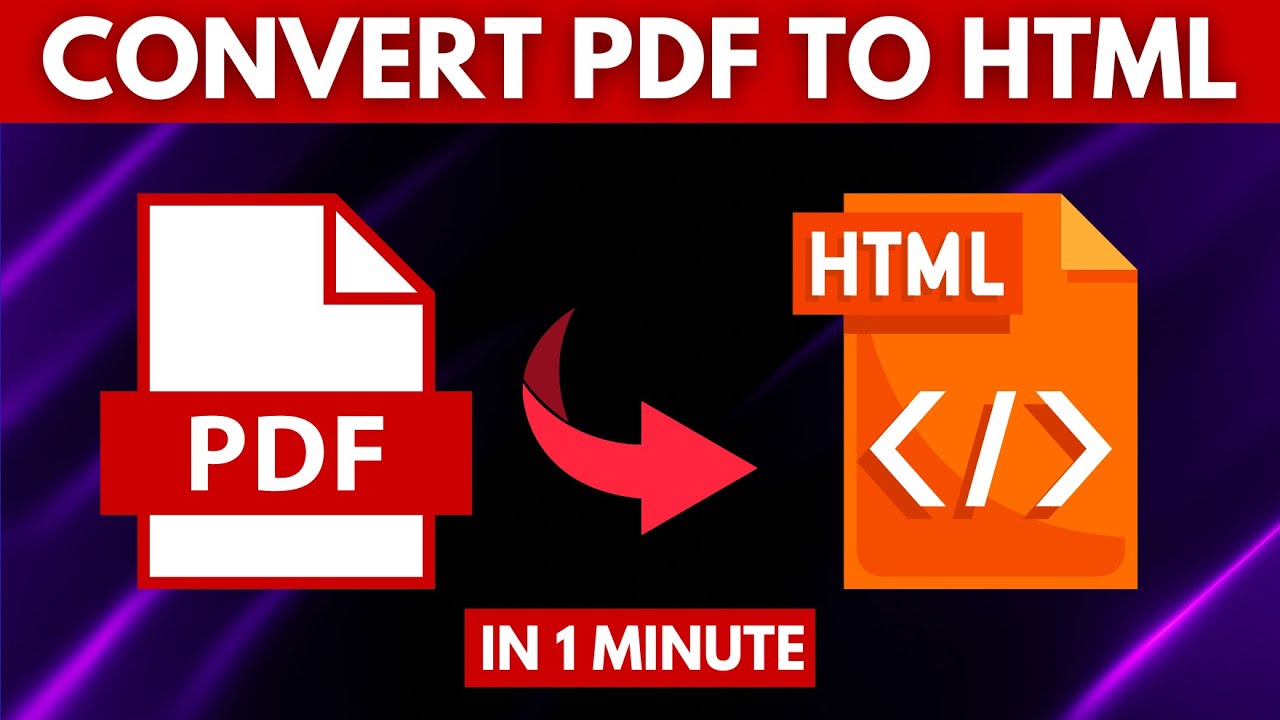 How To Convert Pdf To Html File [EASILY]
