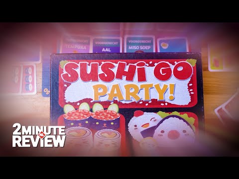 Sushi Go (Party)! | Bordspel - 2 Minute Review NL (4K)