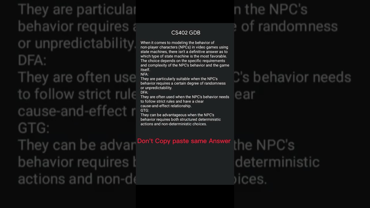 CS402 GDB solution 2023