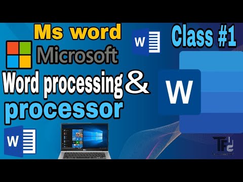 Word Processing And Word Processor|| In Urdu