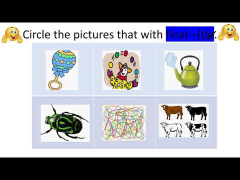 1st Grade, Phonics, Week 5 Day 5: Final Stable Syllable -tle -gle