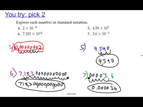 7.0 Scientific Notation Review
