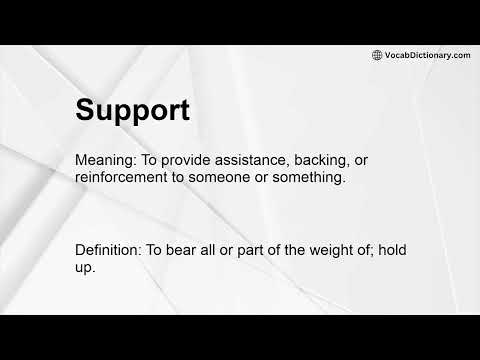 Support Meaning