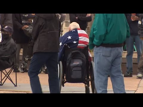 Veterans line up to get COVID vaccine at DeBakey VA Medical Center