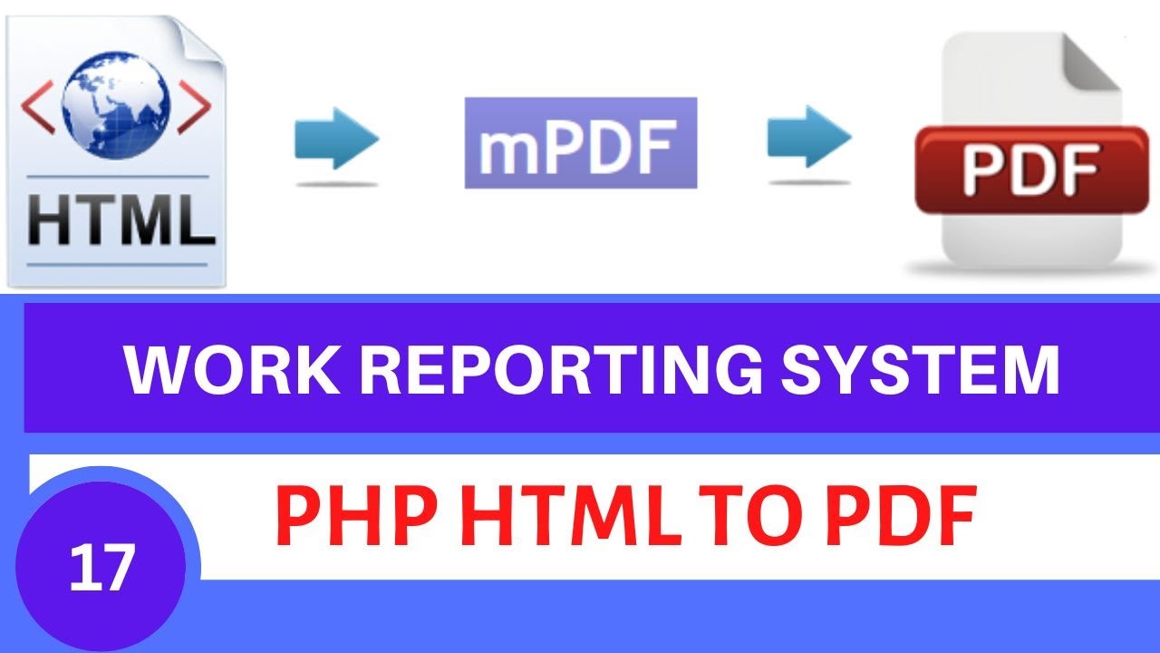 PHP HTML to PDF |PHP Project mPDF library Tutorial