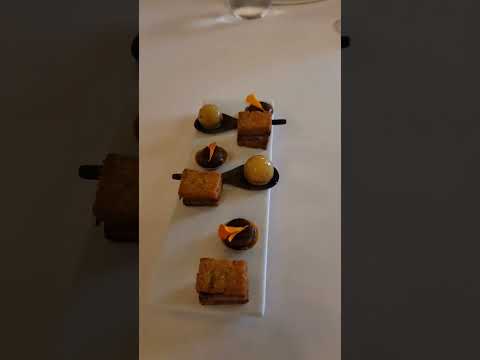 Gourmet food in Paris. Mason Rostang, a 2 Michelin stars Restaurant.