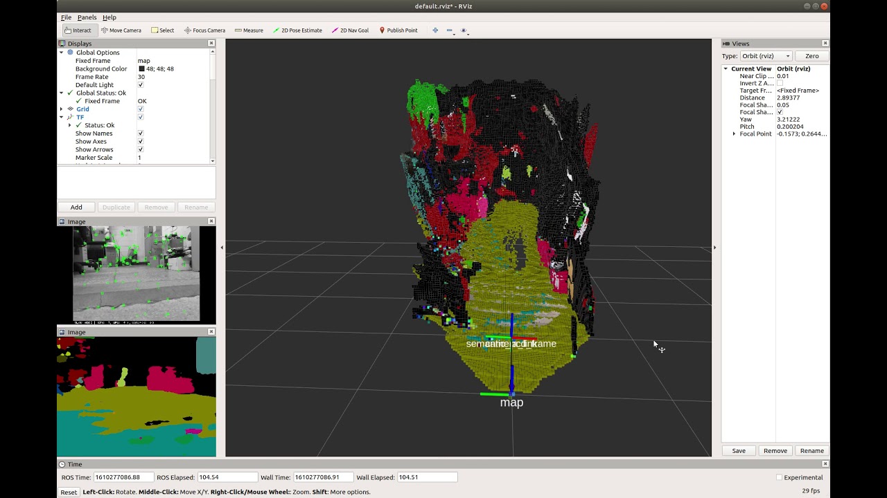 SLAM - Semantic mapping with Max Fusion